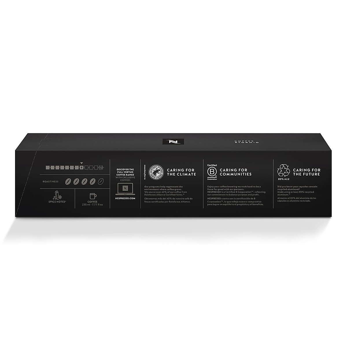 Nespresso Capsules VertuoLine, Stormio, Dark Roast Coffee, 30 Count Coffee Pods, Brews 7.77 Ounce (VERTUOLINE ONLY)