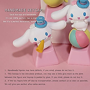 Custom Japanese Anime Keycaps,Compatible with Cherry MX Switches Mechanical Keyboard Pink PBT Keycap,Computer Gaming Keyboards Cute Key Caps,Artisan ESC OEM Profile R4 Key Cap (Step On The Ball)