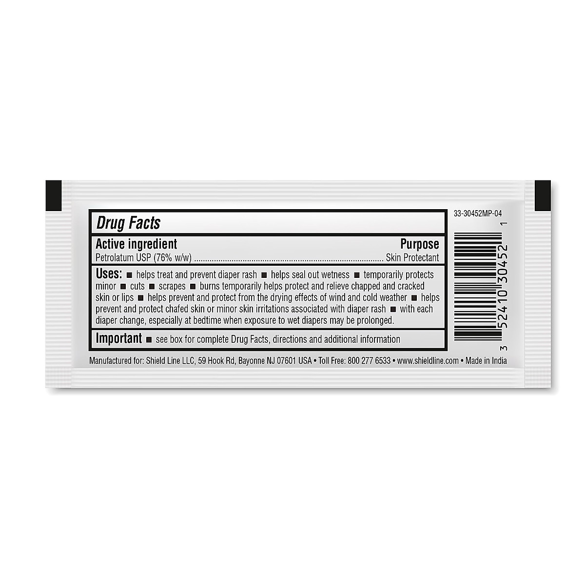 MED PRIDE Vitamins A&D Ointment Diaper Rash Cream Packets Adults AD Skin Protectant 5g Packets 144 Ct Lanolin & Petrolatum for Chafing Cuts Dry Skin