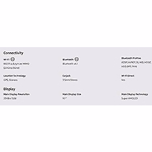 Samsung Galaxy Tab S2 9.7in; 32 GB Wifi Tablet (Black) SM-T813NZKEXAR (Renewed)