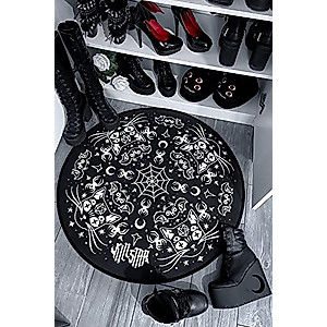 Killstar Spoopy Cute Cat Bat Spider Pentagram Occult Goth Area Rug