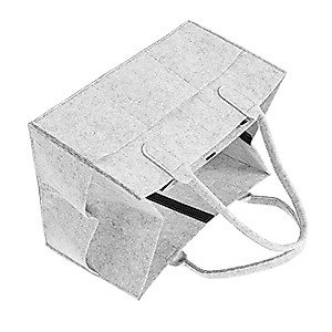 Baby Diaper Caddy Organizer,Nursery Storage Bin Car Organizer,Portable Holder Bag for Changing Table,Felt Diaper Caddy