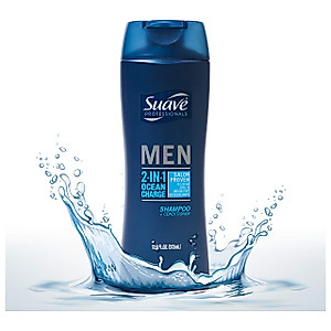Suave Men Shampoo Ocean Charge 12.6 Oz Pack of 2