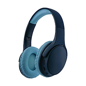 YUSONIC Bluetooth Headphones Over Ear, Noise Isolation Wireless Headphone for Teenger Adult Children for Home Travel Office School Phone Music use (Blue)