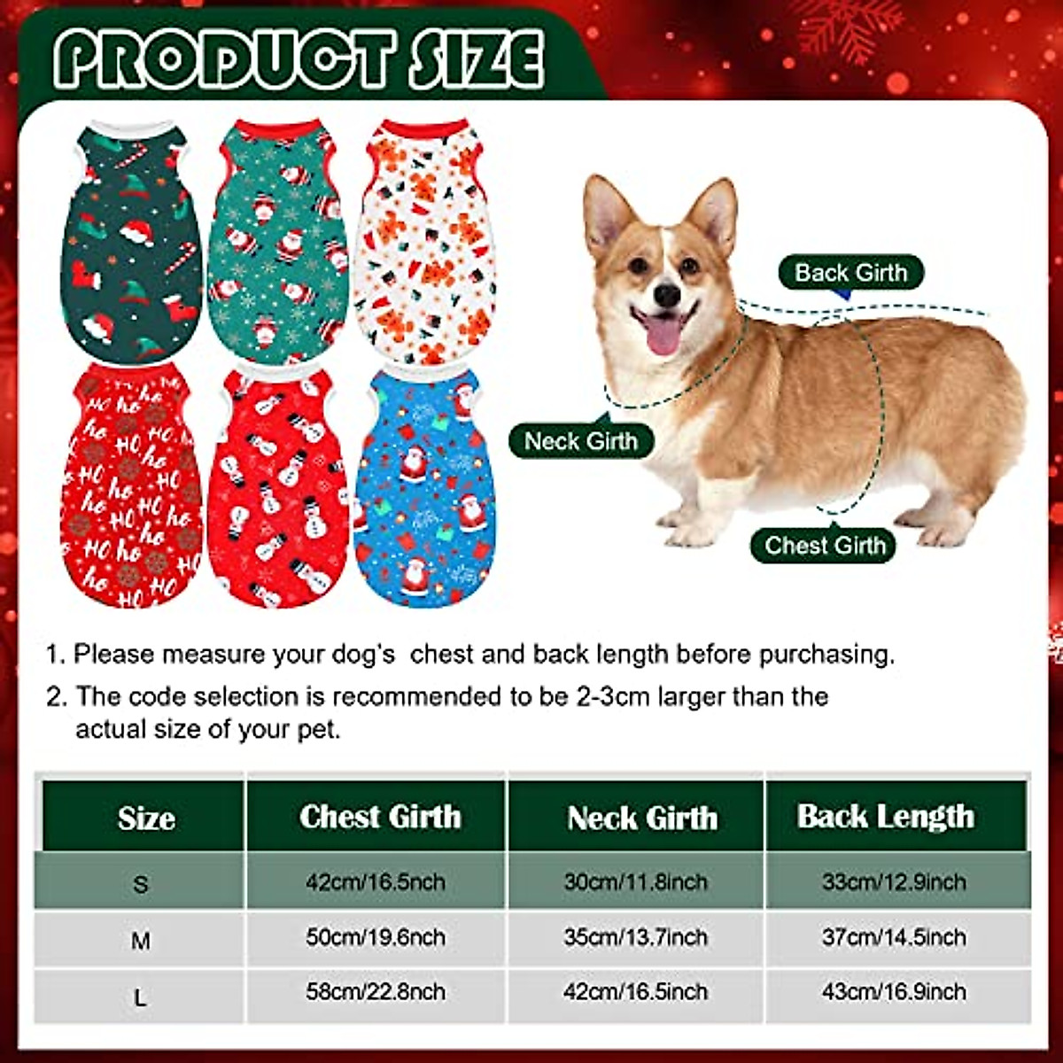 12 Pieces Christmas Dog Shirt Bulk Dog Christmas Outfit Christmas Dog Clothes Puppy Christmas Shirt for Small Dogs Christmas Home and Party Dog Supplies