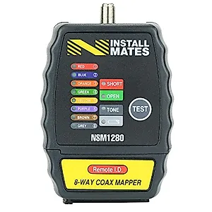Nstallmates NSM1280 8-Way Coax Cable Tester w/ Case