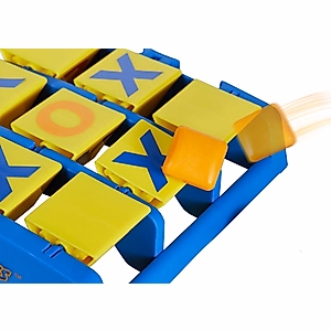 Mattel Games Travel TOSS Across Tic Tac Toe Tossing Game with Target Unit & 2 Bean Bags for 2 Players Ages 5 Year Old & Up