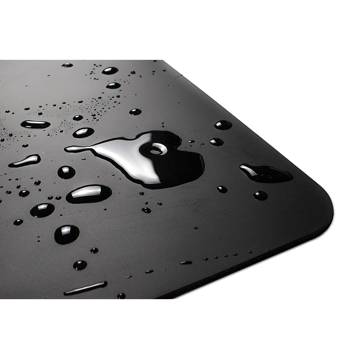 Electric Stove Top Cover by MALLOWA - 27.5" x 19.5" x 2mm Thick, Durable, Heat Resistant, Non-Slip Food Grade Silicone Mat to Protect 24-27" Glass Ceramic Cooktops and Kitchen Benches. (Black)