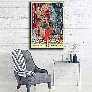 Zhuang Zhengjian Poster Movie Twin Peaks Fire Canvas Art Poster and Mural Modern Home Bedroom Decoration Poster Picture Print 16×24inch(40×60cm)