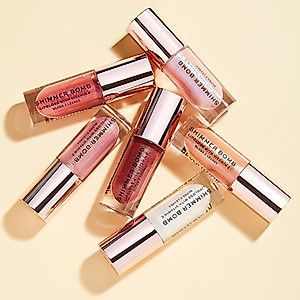 Revolution Shimmer Bomb Lip Gloss, Lip Tint Infused With Vitamin E, Shimmery Finish, Comes In 6 Colors, Sparkle