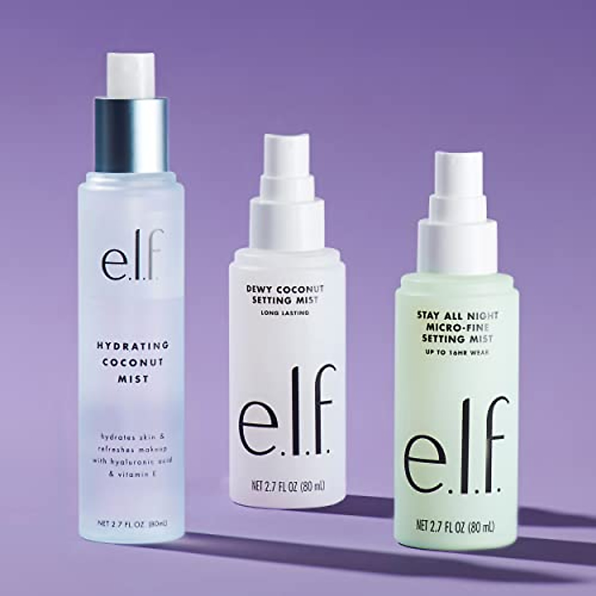 e.l.f. Dewy Coconut Setting Mist, Makeup Setting Spray For Hydrating & Conditioning Skin, Infused With Green Tea, Vegan & Cruelty-Free, 2.7 Fl Oz