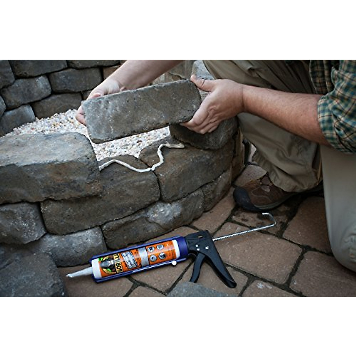 Gorilla Heavy Duty Construction Adhesive, 9 Ounce Cartridge, White, (Pack of 1)