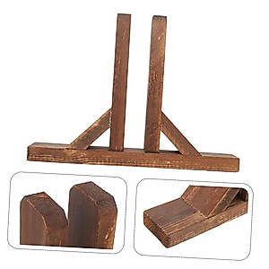 CIYODO Solid Wood Screen Base Fences Household Screen Feet Partition Holders Patio Fence Base Thickened Divider Base Room Divider Clamps Household Divider Base Divider Fence Base Wooden