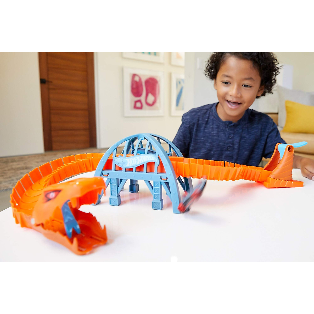 Hot Wheels Creature Attack Playsets, Cobra Bridge, Multi