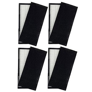 Nispira 3-in-1 HEPA Pre Filter Replacement Compatible with T300 T100 Smart Air Purifier. Compared to Part TF30-Fresh + Carbon, Pack of 4