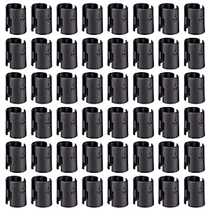 Wire Shelf Clips,74-Packs Wire Shelving Shelf Lock Clips for 1" Post- Shelving Sleeves Replacements for Wire Shelving System,Fits with Thunder Group,Alera,Honey Can Do,Eagle,Regency,Metro & More