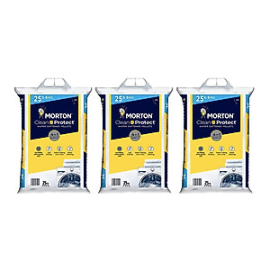 Morton Clean and Protect Water Softener Salt Pellets, 25 lb (Pack-3)