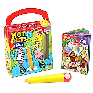 Educational Insights Hot Dots Jr. Learn My ABCs with Highlights: Homeschool Learning Workbooks, 48 Early Learning Lessons, Interactive Pen Included, Ages 3+