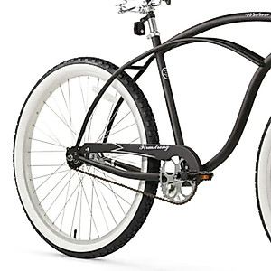 Firmstrong Urban Men's Beach Cruiser Bike, Single Speed Bicycle, 26 Inch Wheels, Matte Black