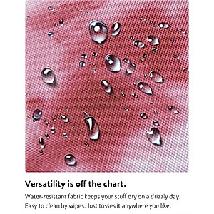 HotStyle Casual Daypack Backpack for Tween & Teen Girls, Multipurpose Middle School Bag Bookbag, Dome Top, Tie Dye, Red