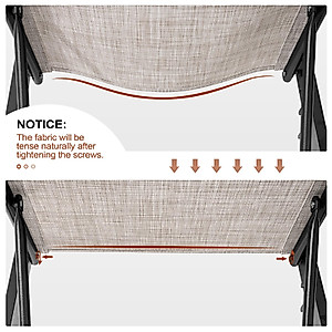 Crestlive Products Chaise Lounge Chair Outdoor Set of 2, Adjustable 5 Positions Pool Tanning Recliner, Outdoor Lounge Furniture Tanning Recliner, All Weather for Patio, Beach, Yard, Pool