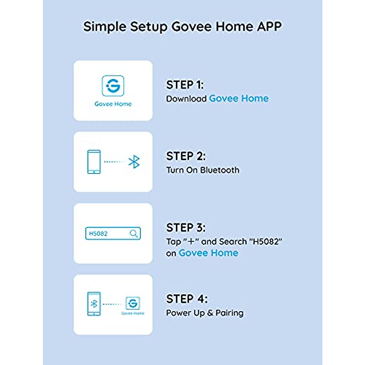 Govee Dual Smart Plug 4 Pack, 15A WiFi Bluetooth Outlet, Work with Alexa and Google Assistant, 2-in-1 Compact Design, Govee Home App Control Remotely with No Hub Required, Timer, FCC and ETL Certified