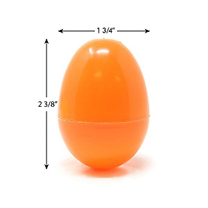 Party City Multi-Colored Fillable Plastic Easter Eggs with Hinge, 500 Bulk Count - Blue, Green, Orange, Pink, Purple, Yellow & Metallic Gold Colorful Eggs for Filling with Treats, Candy & Gifts