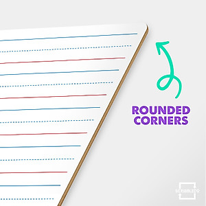 Double Sided Whiteboard Lined Dry Erase Board for Kids Ruled Writing Board Handwriting Practice for Kids - Small White Board Dry Erase Board 9x12 Dry Erase Board with Lines Education Teacher Supplies