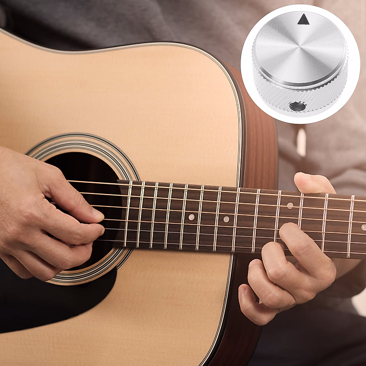 Rotary Electronic Control Potentiometer Knob: 2pcs Volume Control Knob Audio Knob Guitar Knob Knob Aluminum Alloy Amplifier Knob with Wrench and Screws