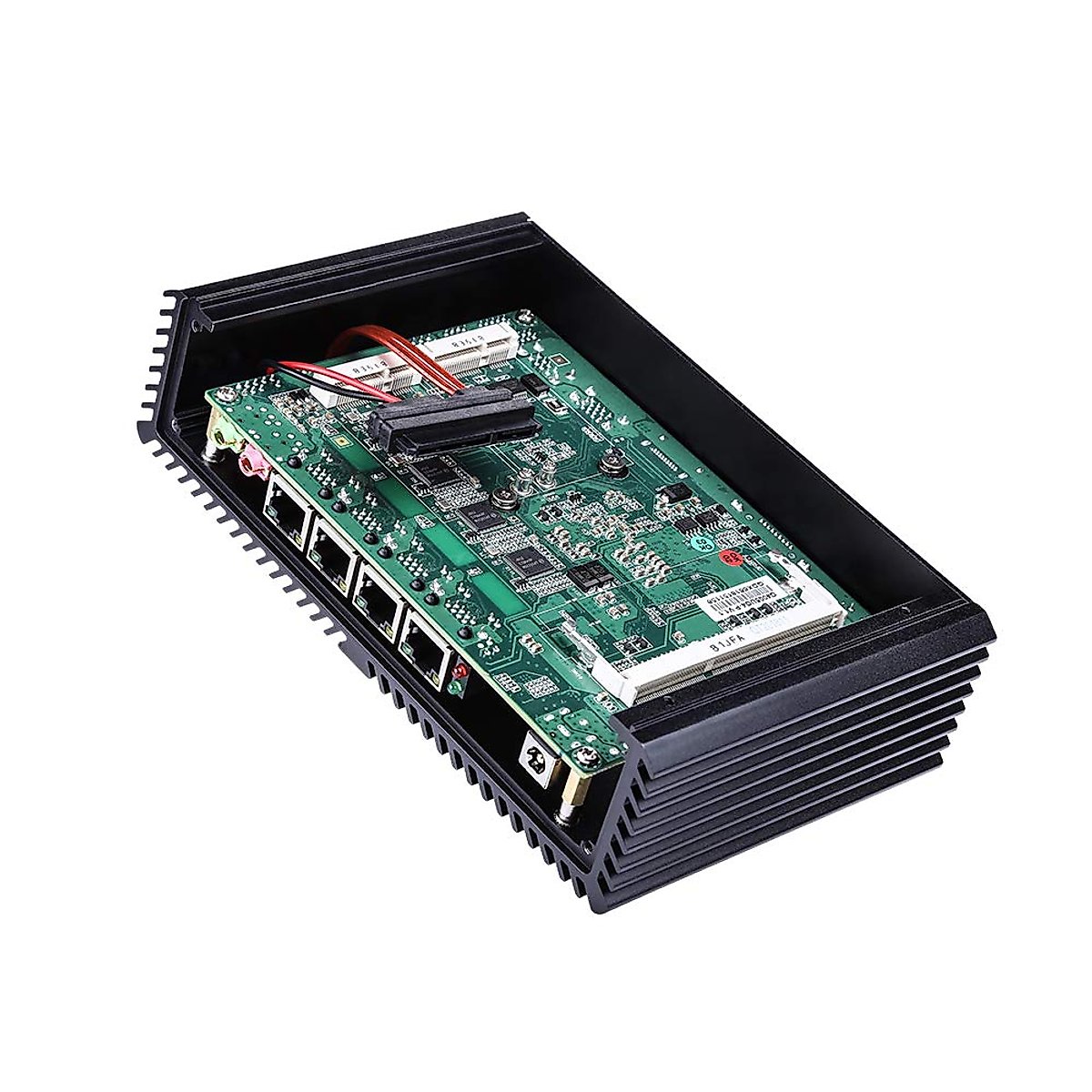 Qotom Multimedia Pc Q355G4 Intel I5-5200U AES-NI,Hd Graphics 5500 8Gb Ddr3 Ram 32Gb Ssd,4 Nics,Com Ports,OPNsense,Firewall,Cent Os Etc