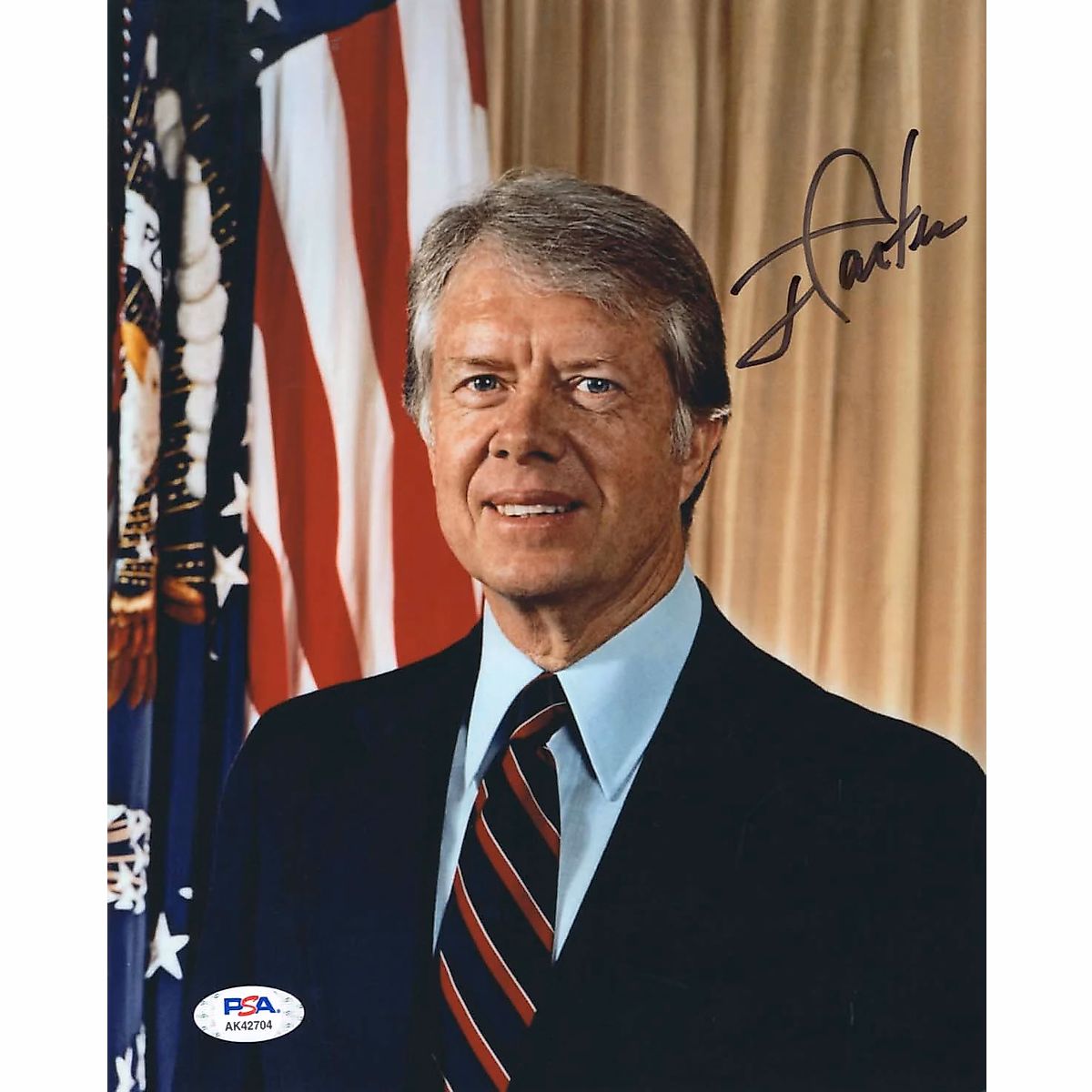 Jimmy Carter 39th US PRESIDENT & NOBEL PEACE PRICE autograph, signed photo