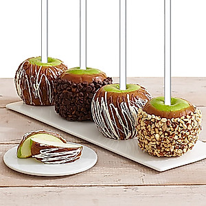 Kamehame 30 Pieces Acrylic Candy Apple Sticks 6 Inch Clear Pointed Acrylic Rods for Cake Pops or Dessert Caramel Apple Chocolate Covered Apples 6mm Diameter