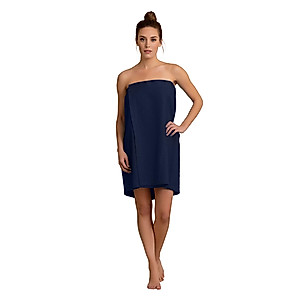 Soft Touch Linen Soft, Lightweight, Comfortable and Adjustable Closure, Quick Dry Waffle Spa/Bath Wraps Without Pocket for Women