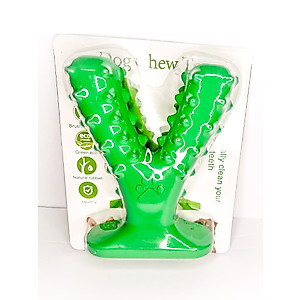 SINCREX USA Dog Toothbrush Dental Chew Cactus Toy - Teeth Cleaning, Teething Aid - Soft, Flexible, and Durable Rubber Toy for Medium and Small Breeds