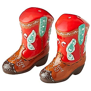 The Pioneer Woman Western Boots Salt and Pepper Shakers Set