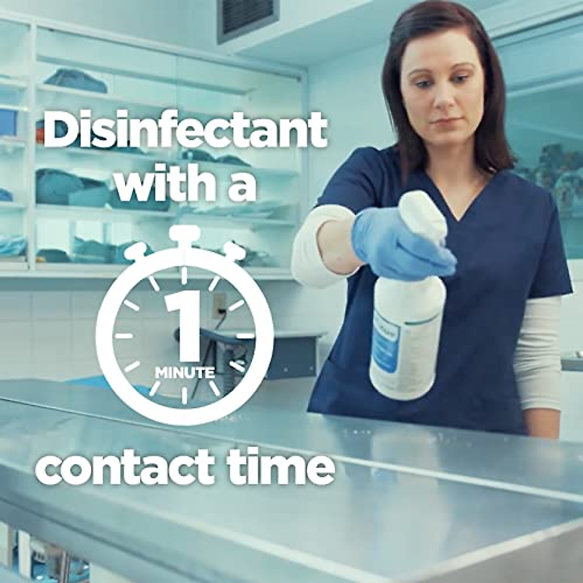 REScue One Step Disinfectant Cleaner & Deodorizer, For Veterinary Use, Animal Shelters, Pet Foster Homes, Ready-to-Use Squeeze Bottle, 32-Ounce