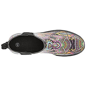 Sakroots Women's Rhyme Rain Bootie Boot, Rainbow Wanderlust, 10