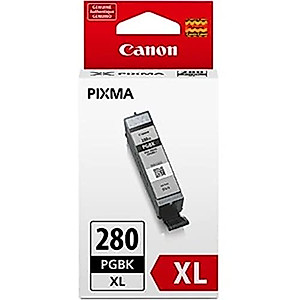 Canon PGI-280 XL Pigment Black Ink, Compatible to printer TR8520, TR7520, TS9120 Series,TS8120 Series, TS6120 Series, TS9521C, TS9520, TS8220 Series, TS6220 Series