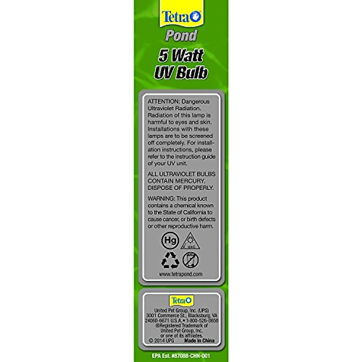 TetraPond Replacement Bulb for UV Clarifier, 5-Watt