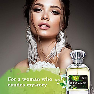 NOU Bergamot Perfume – Citrus Perfume – Natural Perfume for Women with Essential Oils – Fresh Smelling Perfume with Citrus and Musk Notes Bergamot Perfume for Women 1.7 fl oz EDP