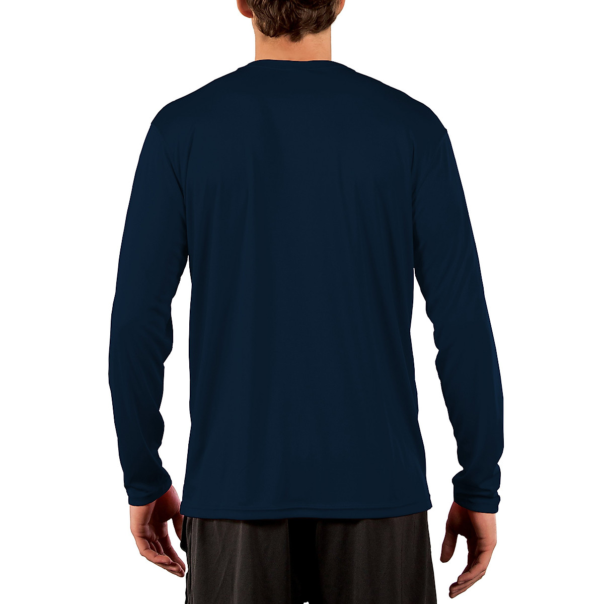 Vapor Apparel Men's Outdoor UPF 50+ Long Sleeve T-Shirt, UV Sun Protection for Fishing, Running, Hiking, XL, Navy