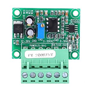 Frequency to Voltage Converter 0-200Hz to 0-5V Inverter Digital to Analog Converter FV-200Hz5V F/V Conversion Module