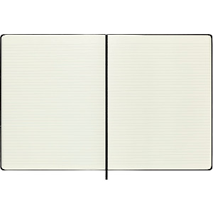 Moleskine Classic Notebook, Hard Cover, XXL (8.5" x 11") Ruled/Lined, Black, 192 Pages