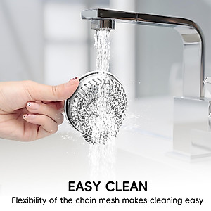 Kitchen Sink Drain Strainer, Wokdada Reversible Insert Mesh Sink Strainer, 304 Stainless Steel Sink Strainer, Clog-free Garbage Disposal Sink Catcher Strainer, 3.19 Inch Sturdy Metal Sink Screen