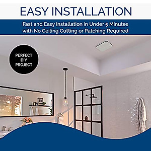 Broan-NuTone FG701S Universal CleanCover Bathroom Exhaust Upgrade Grille Cover, White Bath Fan