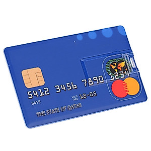 Zunate Card Shaped U Disk, Simple Unique USB Flash Drive for Data Storage File Transfer (32GB), Portable Drive Great for School, Office Or Daily Usage