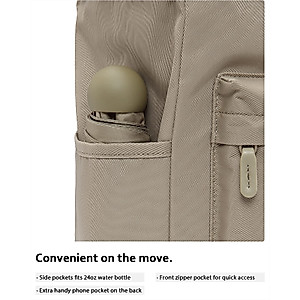 HotStyle ADMETA Casual Daypack College Backpack Aesthetic Bookbag, Pastel Blue