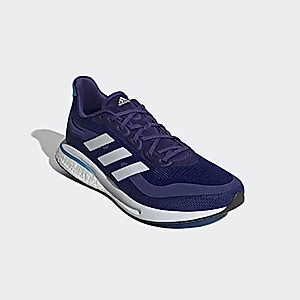 adidas Men's Supernova + Running Shoe, Legacy Indigo/White/Blue Rush, 9