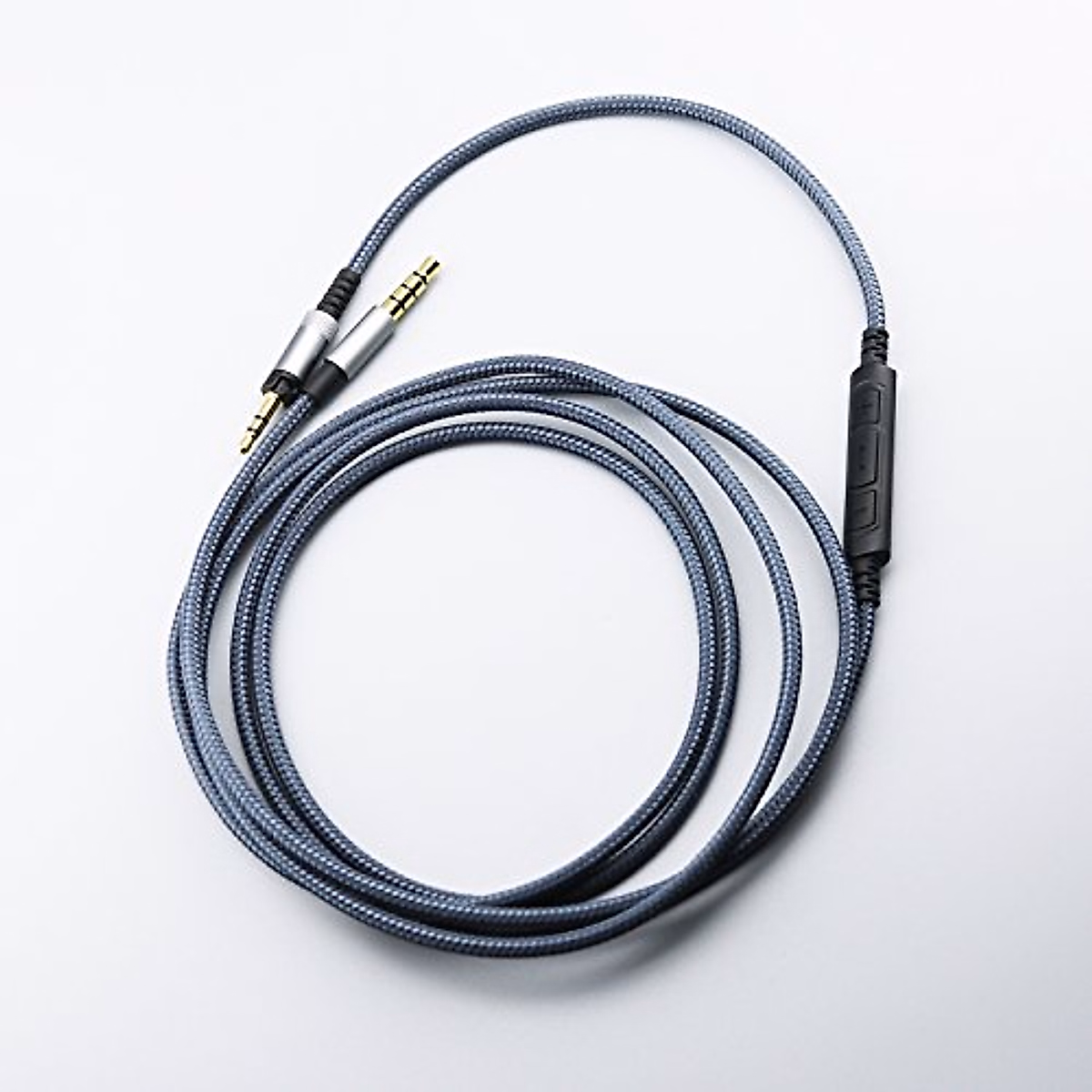 NewFantasia Headphone Cord Audio Cable with Lock Connector for Sennheiser Momentum, Momentum 2.0, Momentum 3, HD1 Headphone, Remote Volume Control Mic for Samsung Galaxy Huawei Android Phone