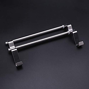Extendable Over Door Towel Rack Bar Holder Bathroom Kitchen Hotel Cabine Towel Rack for Pool Area Wood
